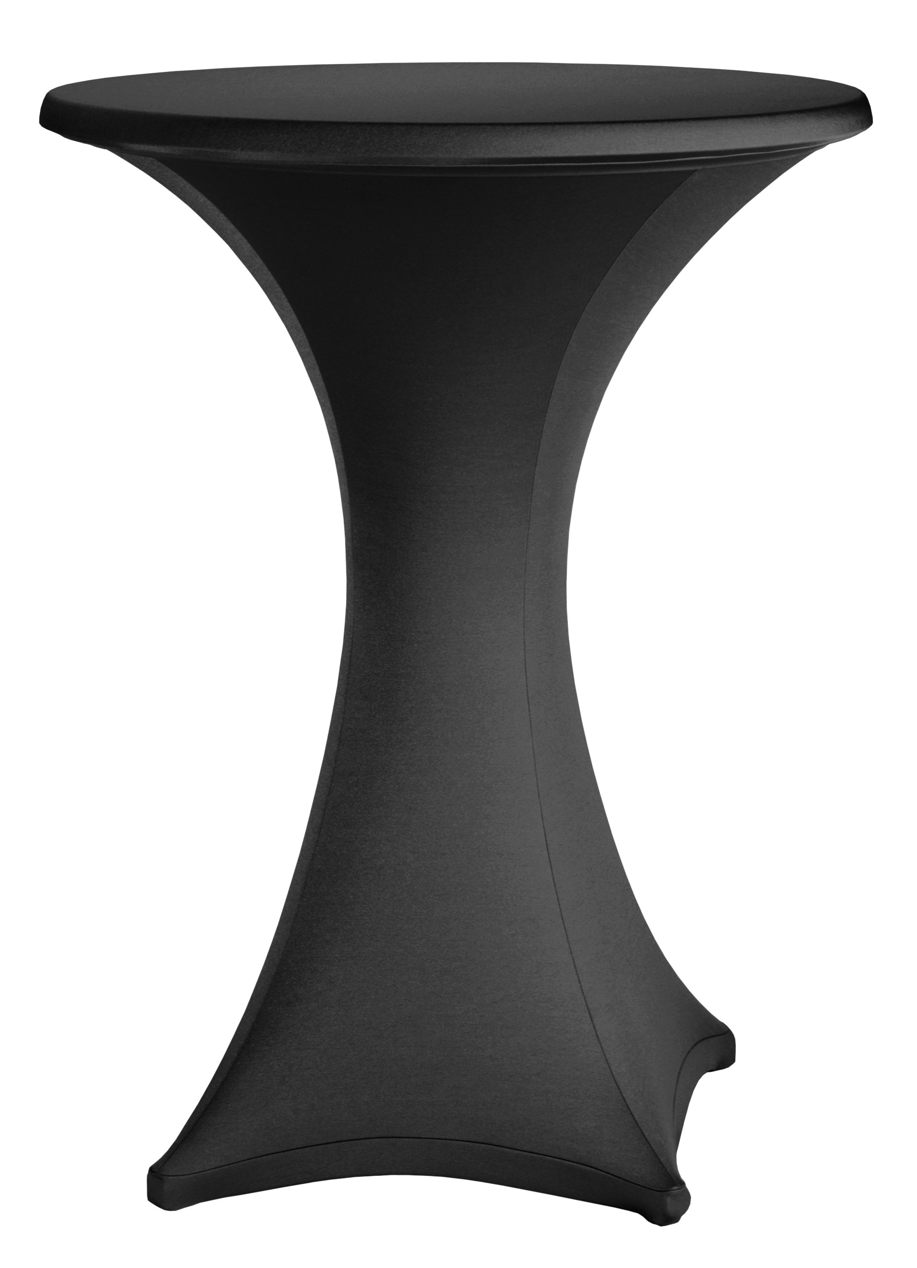 Black Spandex Poseur Tablecloth - Poseur Table Covers - Spandex