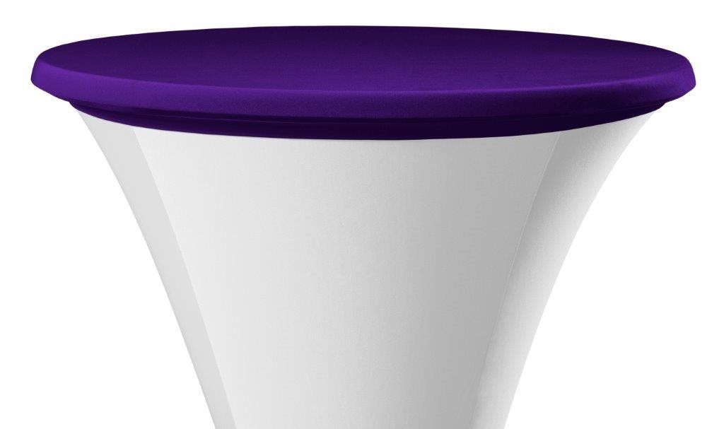 Purple Spandex Table Topper